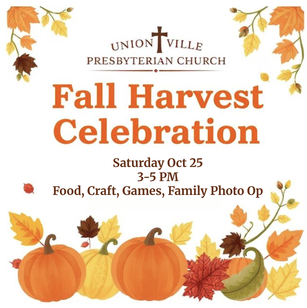 Fall Harvest Celebration 2025 - First Presbyterian Church at Unionville, NY